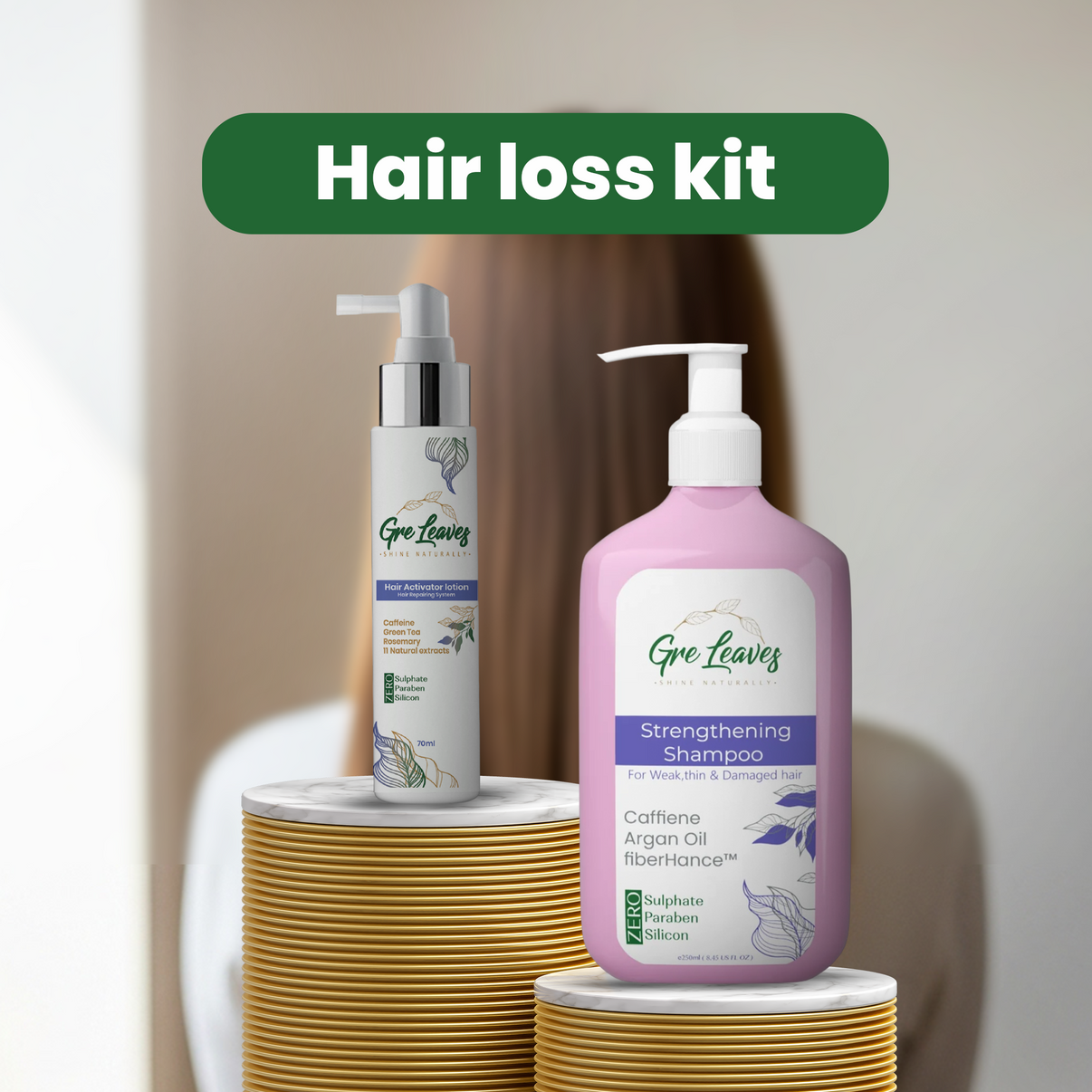 Hair Fall Bundle – Hair Activator Spray & Strengthening Shampoo
